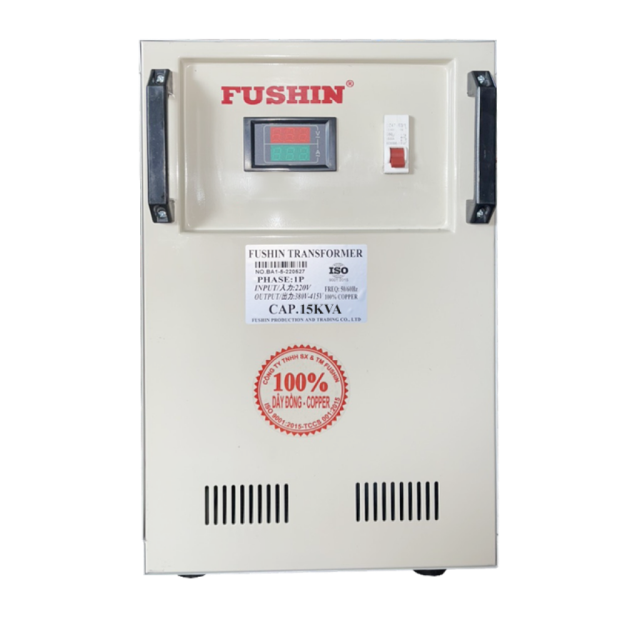Biến áp Cách ly 1 pha vào 220V ra 110V/220V - 110VA Fushin Trần